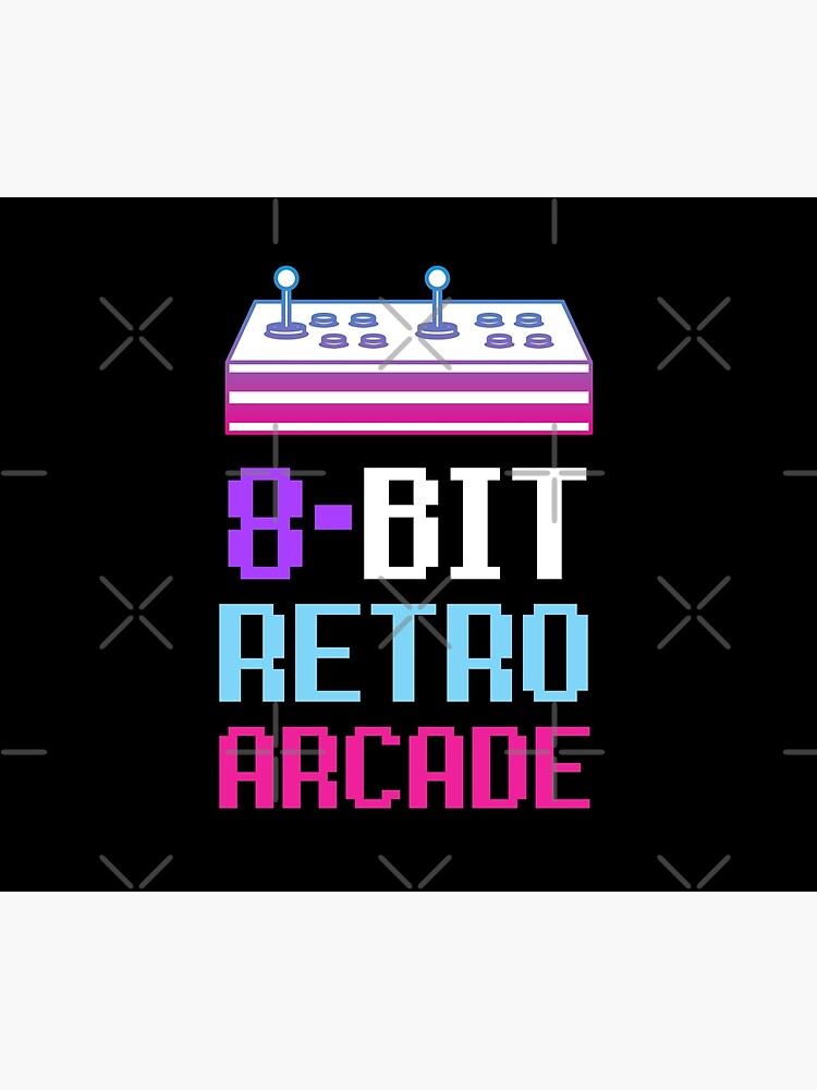 "8 Bit Retro Arcade - Retro game lovers" Comforter for Sale by ...