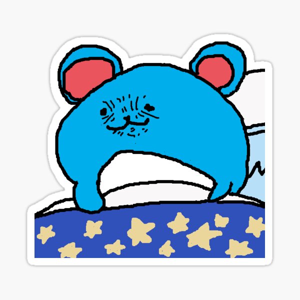 "wrinkly marill" Sticker for Sale by cursedVGCgoods | Redbubble