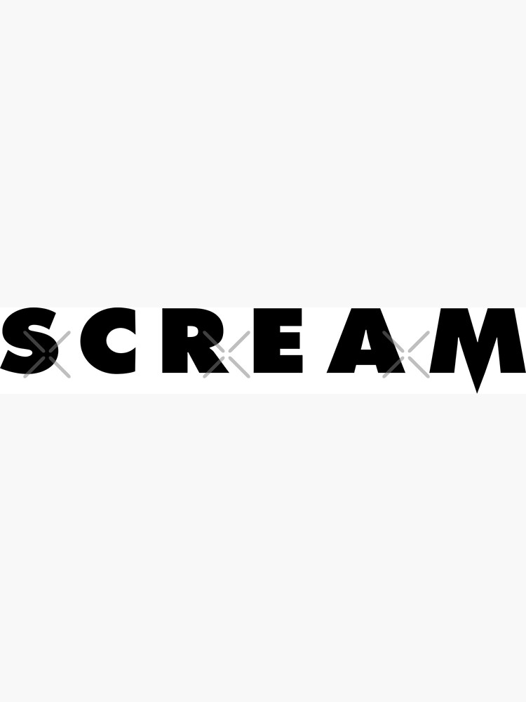 "Movie scream logo" Poster for Sale by MikeCoss | Redbubble