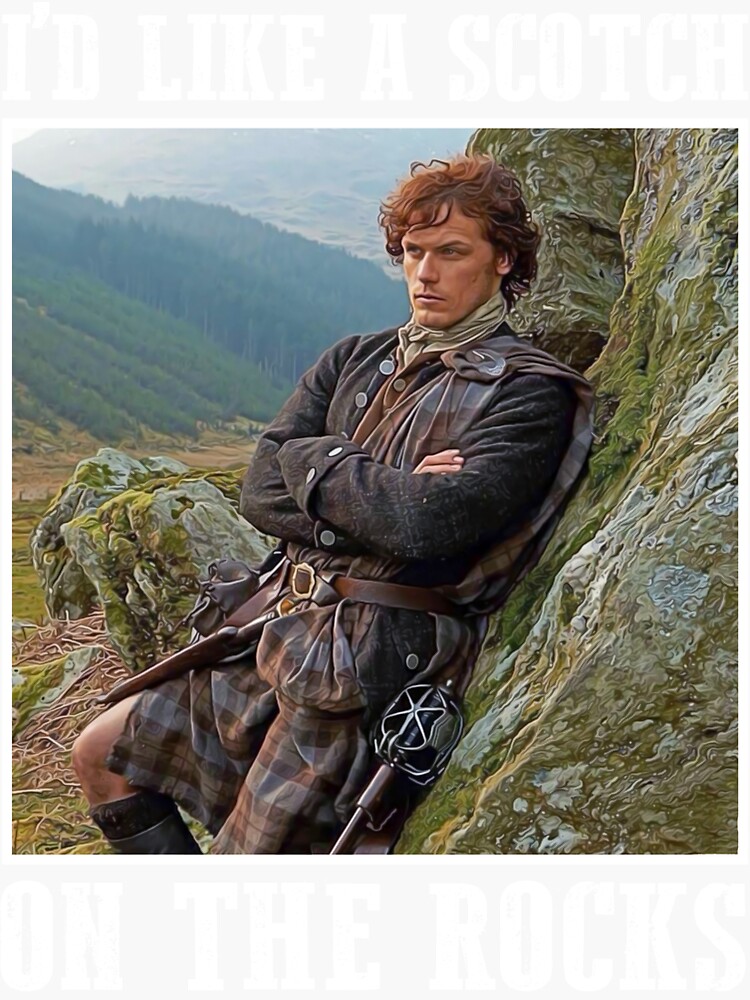 "I'd Like a Scotch on the Rocks Outlander" Sticker for Sale by ...