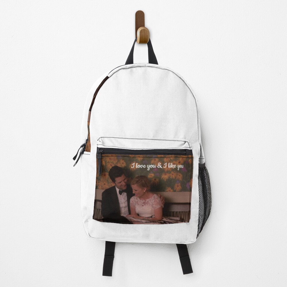 "Leslie Knope and Ben Wyatt" Sticker for Sale by hallysdesigns | Redbubble