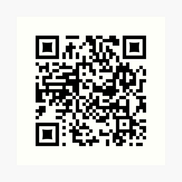 "Big Enough QR Code Screaming Cowboy Meme" Art Print for Sale by ...