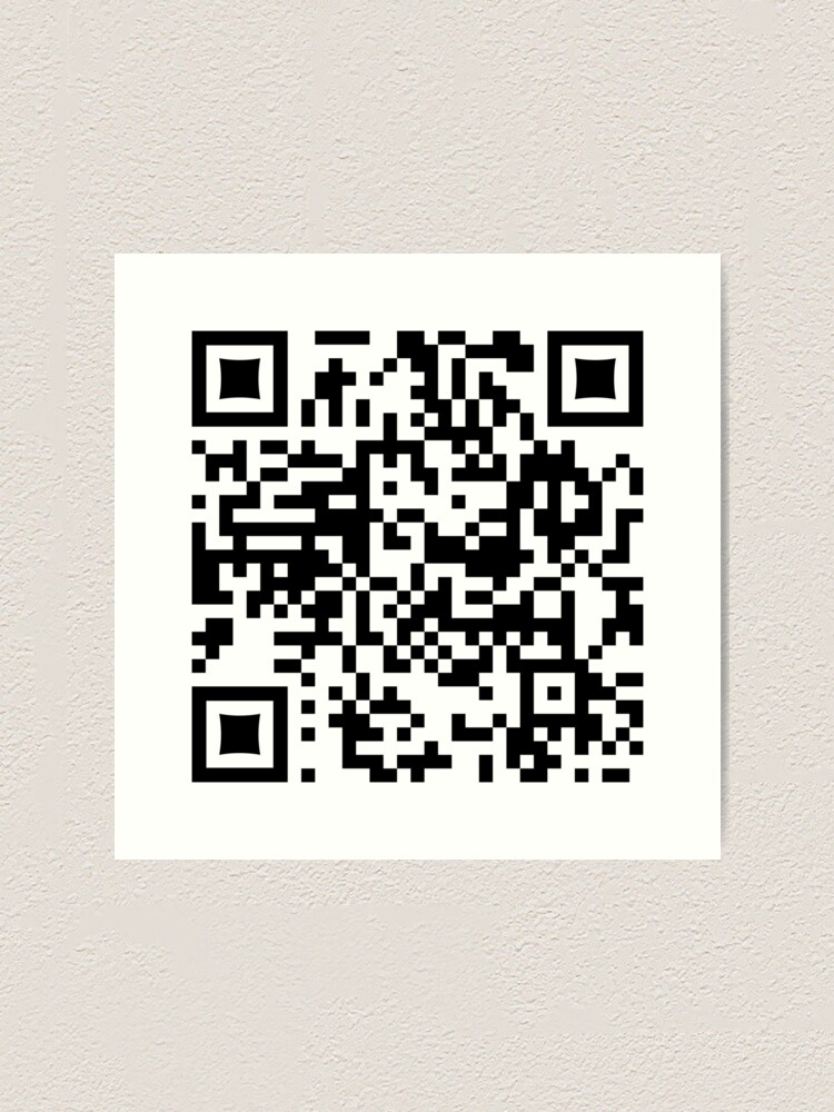 "Big Enough QR Code Screaming Cowboy Meme" Art Print for Sale by ...
