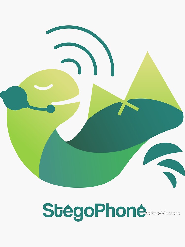 "StegoPhone Logo" Sticker for Sale by Voltas-Vectors | Redbubble