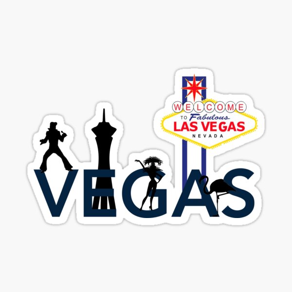"Las Vegas" Sticker for Sale by citygirl415 | Redbubble