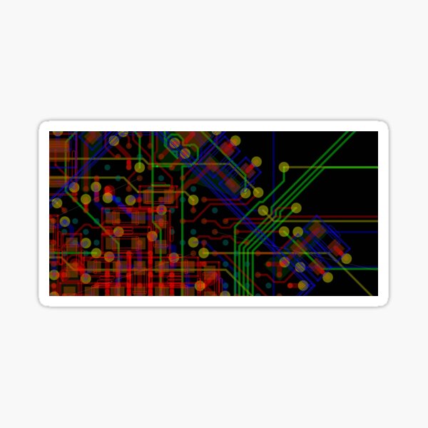 "Digital Electronic Network" Sticker for Sale by Versatill | Redbubble