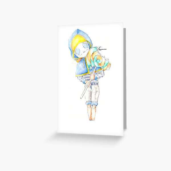 "Axe boy ''Wail'' from Identity V Watercolor " Greeting Card by ...