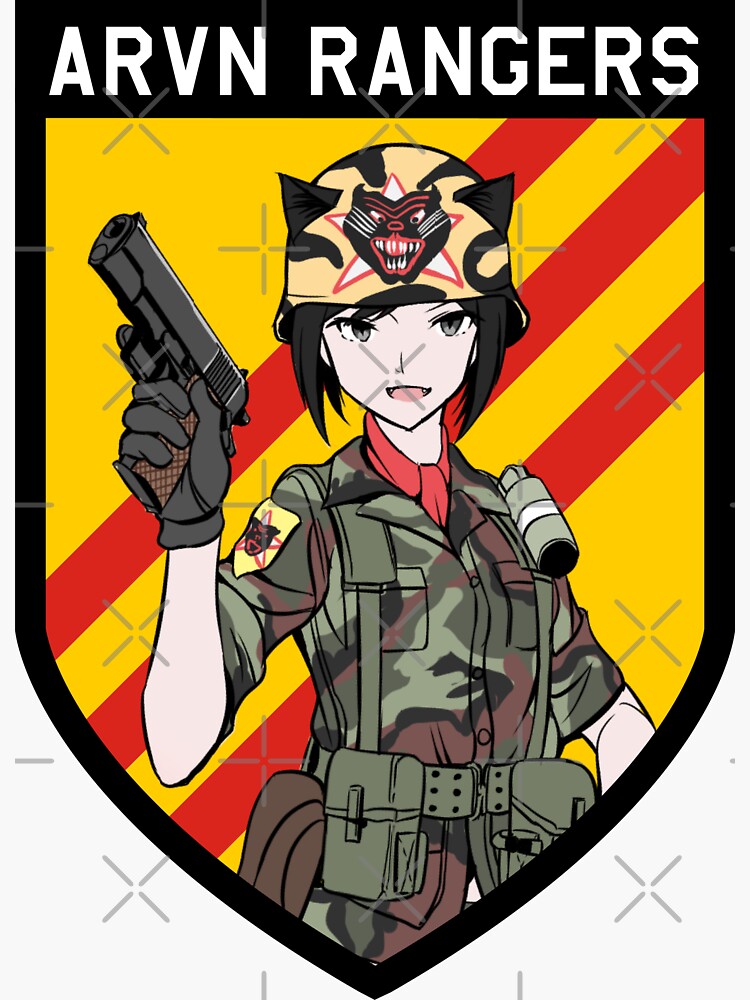 "ARVN Ranger Girl" Sticker for Sale by fareast | Redbubble