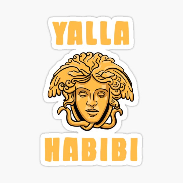 "Yalla Habibi" Sticker for Sale by Bobross2019 | Redbubble