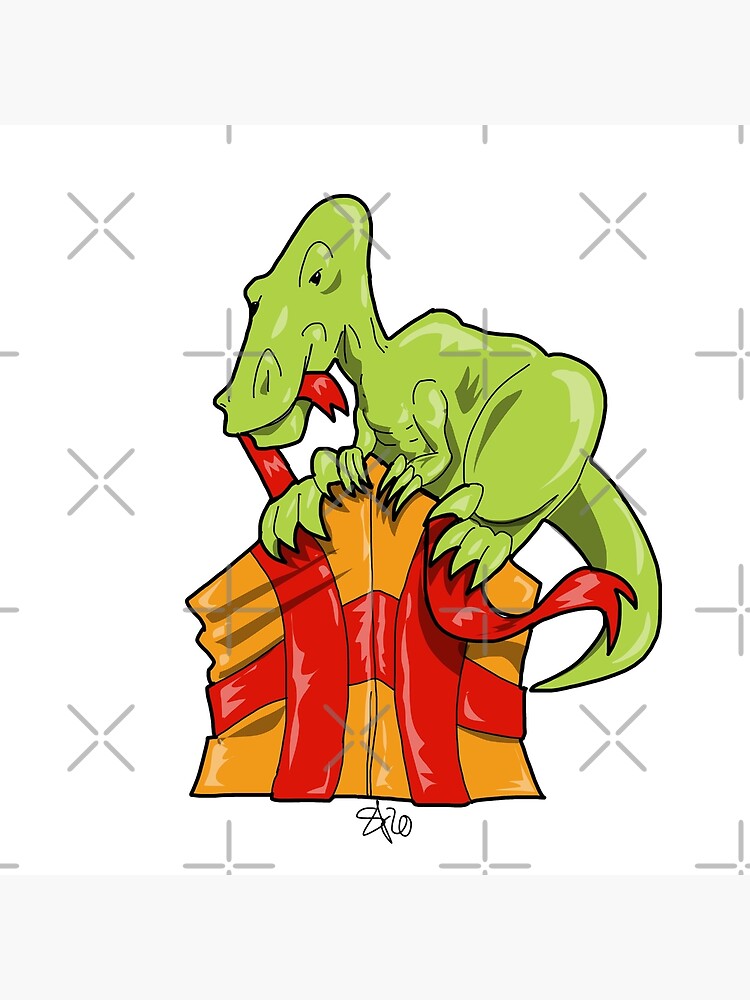 "Dino christmas raptor " Poster for Sale by Pittstop | Redbubble