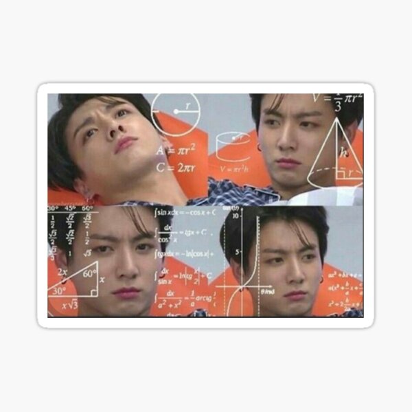 "Jungkook Meme" Sticker by love-101 | Redbubble