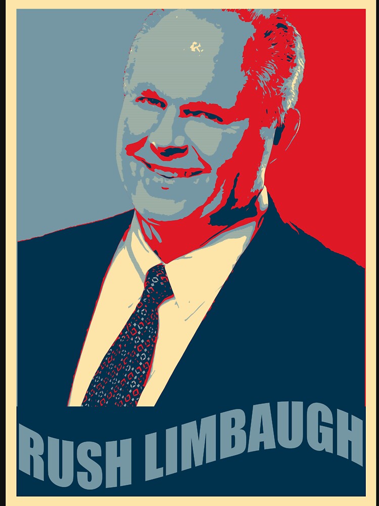"Rush Limbaugh" T-shirt for Sale by mouadmarghadi | Redbubble | rush ...