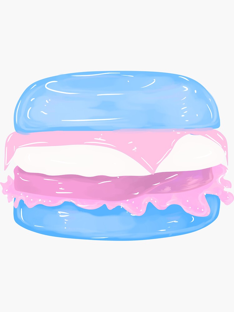 "Transgender Burger" Sticker for Sale by FTML | Redbubble
