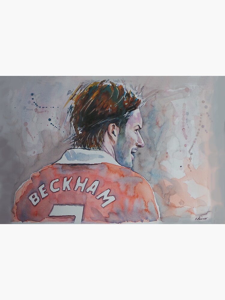 "David Beckham - Portrait 2" Sticker by artsNportraits | Redbubble