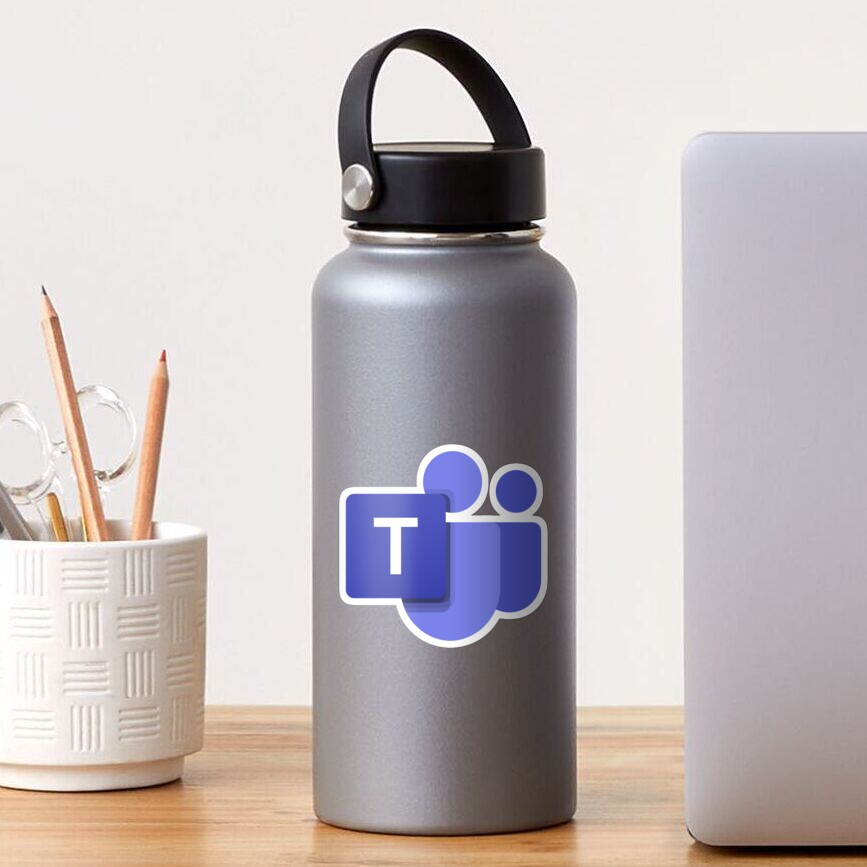"Microsoft teams blue logo" Sticker for Sale by wiggy38 | Redbubble