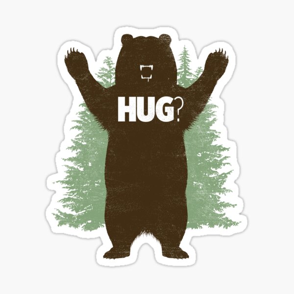 "Bear Hug (Reworked)" Sticker by Fanboy30 | Redbubble