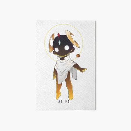 "Zodiac Sign: Aries in Character Form" Art Board Print by CHIBITOES ...