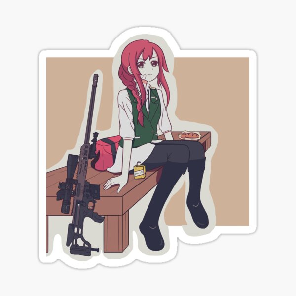 "ARMY GIRL." Sticker by RachL | Redbubble