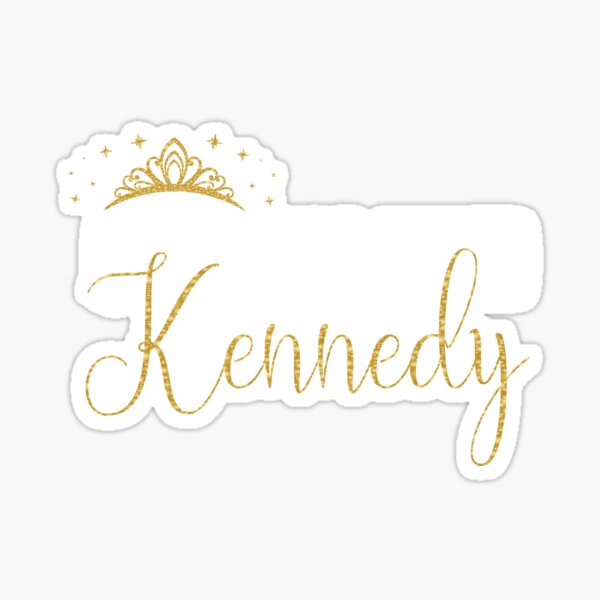 "Queens Are Named Kennedy Personalized First Name Girl product" Sticker ...