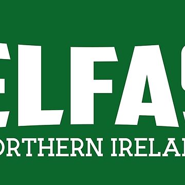 "Belfast Northern Ireland" Sticker for Sale by Ikaroots | Redbubble