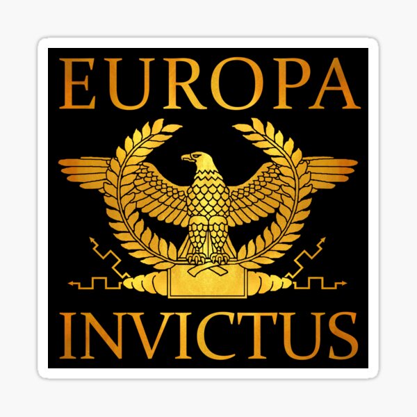 "Europa Invictus" Sticker for Sale by AtlanteanArts | Redbubble