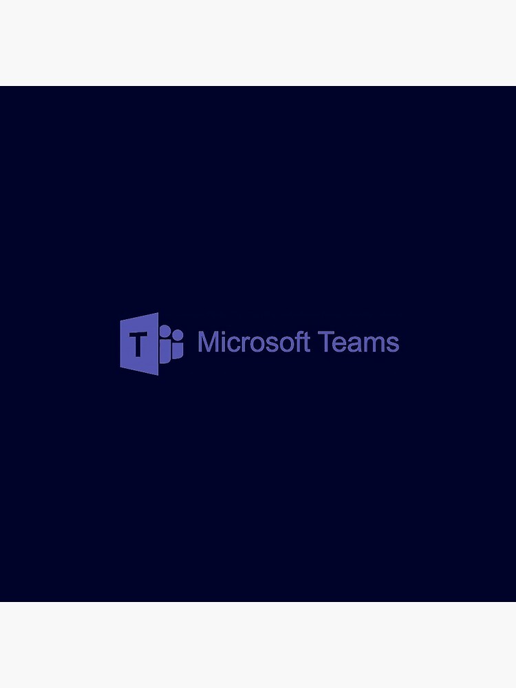 "Blue Microsoft Teams logo text serif" Pin by wiggy38 | Redbubble