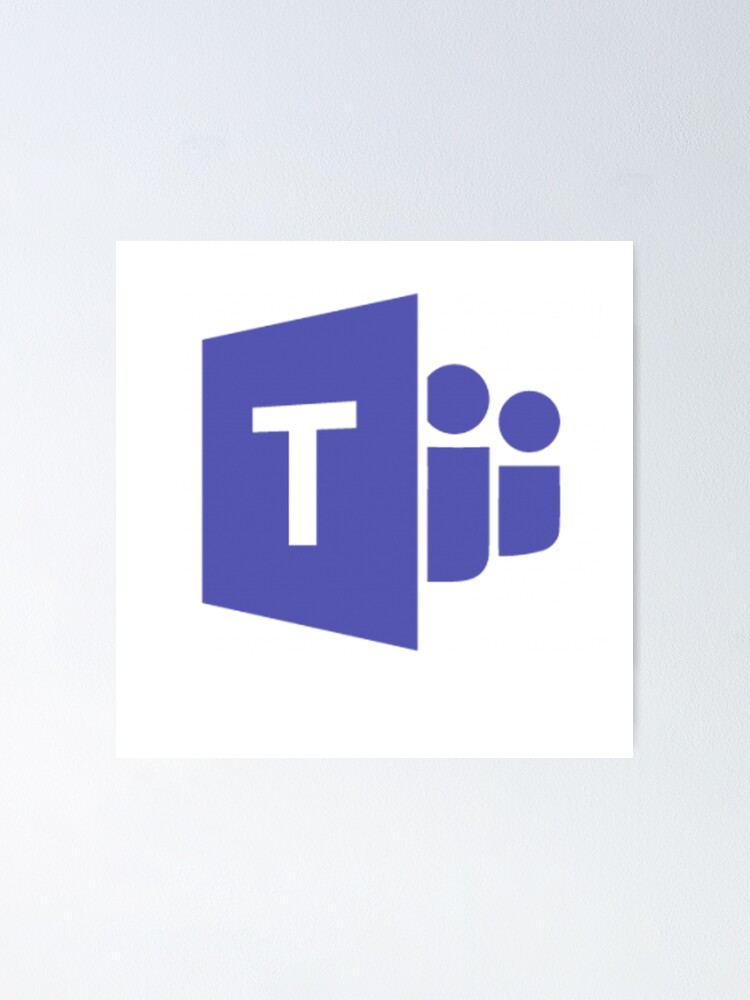 "Copie de Microsoft teams blue logo" Poster by wiggy38 | Redbubble