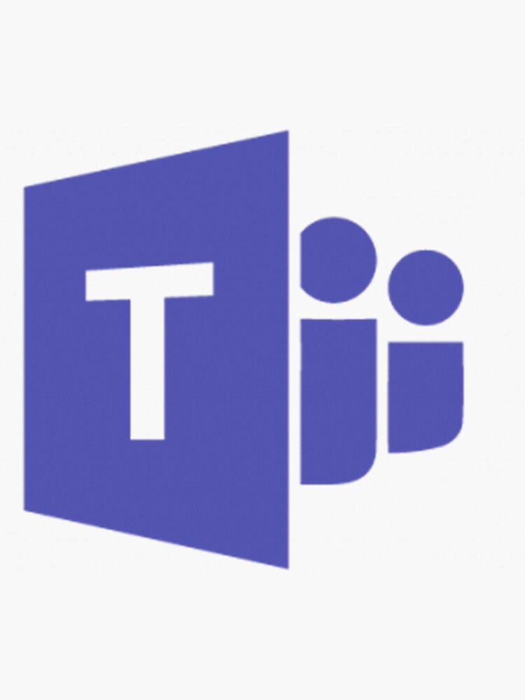 "Copie de Microsoft teams blue logo" Sticker by wiggy38 | Redbubble