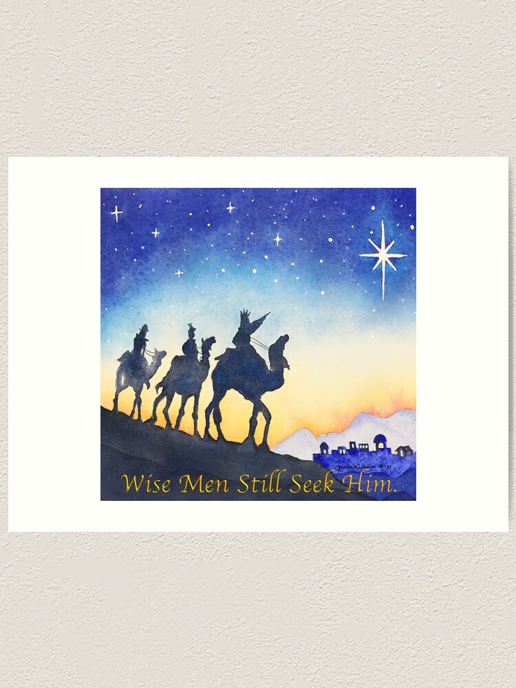 "Wise Men Still Seek Him - Christmas Star." Art Print by PaulaMillhouse ...