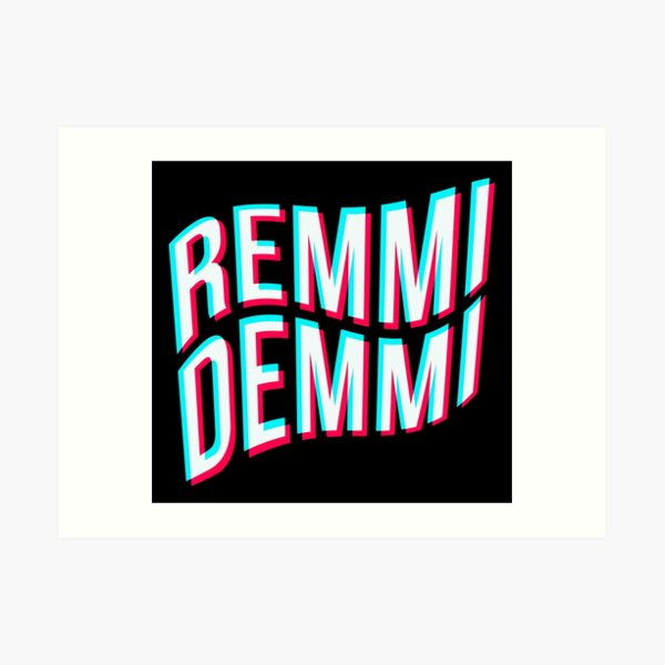"Remmi Demmi font in wave form and Tik Tok style" Art Print by ...