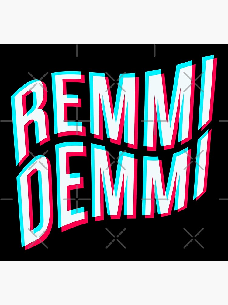 "Remmi Demmi font in wave form and Tik Tok style" Art Print by ...