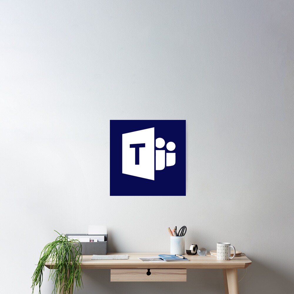 "Copie de Microsoft teams blue logo" Poster for Sale by wiggy38 | Redbubble