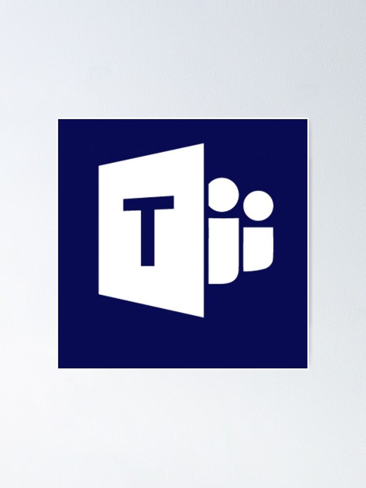 "Copie de Microsoft teams blue logo" Poster for Sale by wiggy38 | Redbubble