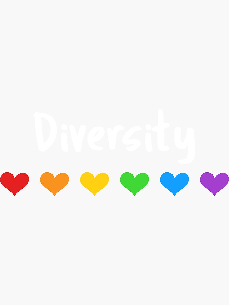 "Diversity" Sticker by Gamo-Tees | Redbubble