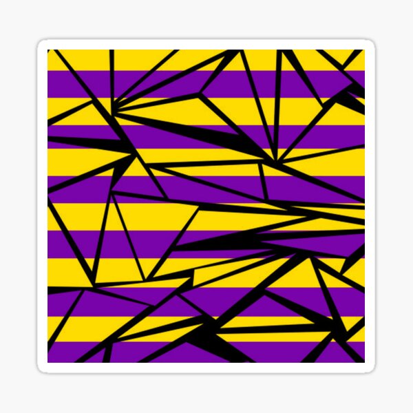 "Triangle Pattern || LGBTQ+ (Intersex)" Sticker by Moka898 | Redbubble