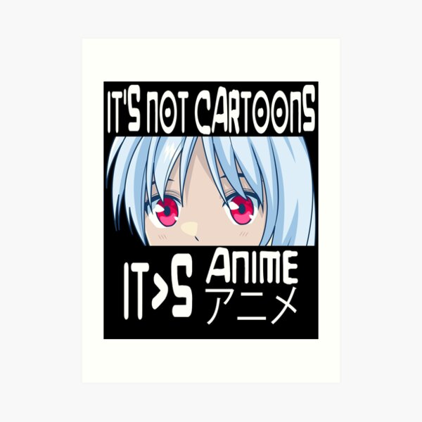 Lámina artística «Anime Girl Just A Girl Who Loves Anime No es dibujos ...
