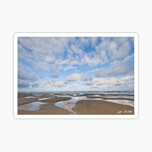 "Pacific Ocean Beach at Low Tide" Sticker for Sale by JeffGoulden ...