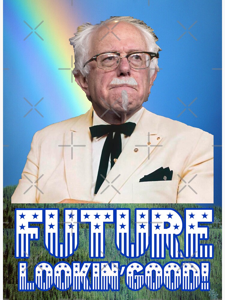 "Bernie colonel Sanders" Sticker for Sale by Thelittlelord | Redbubble