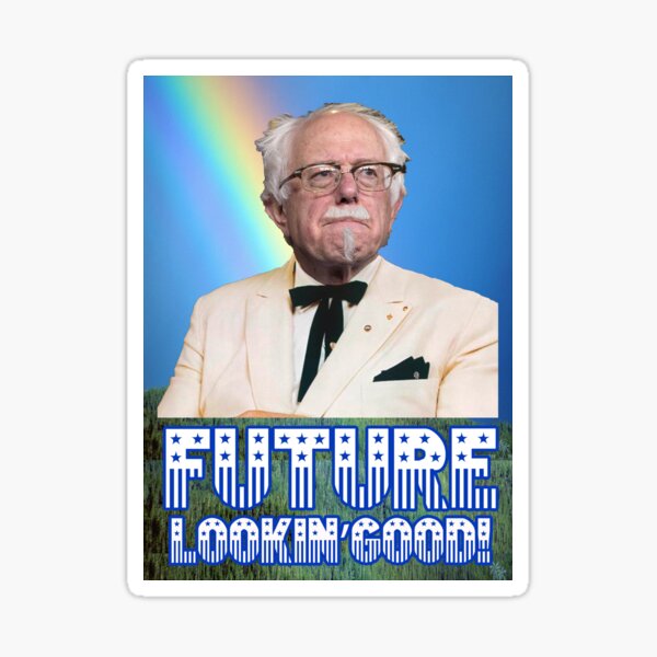 "Bernie colonel Sanders" Sticker for Sale by Thelittlelord | Redbubble