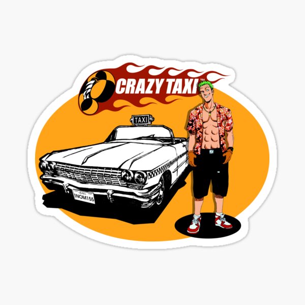 "Crazy Taxi - Axel" Sticker for Sale by rubinho146 | Redbubble