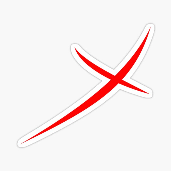 "Red X" Sticker for Sale by ShadowBlade524 | Redbubble