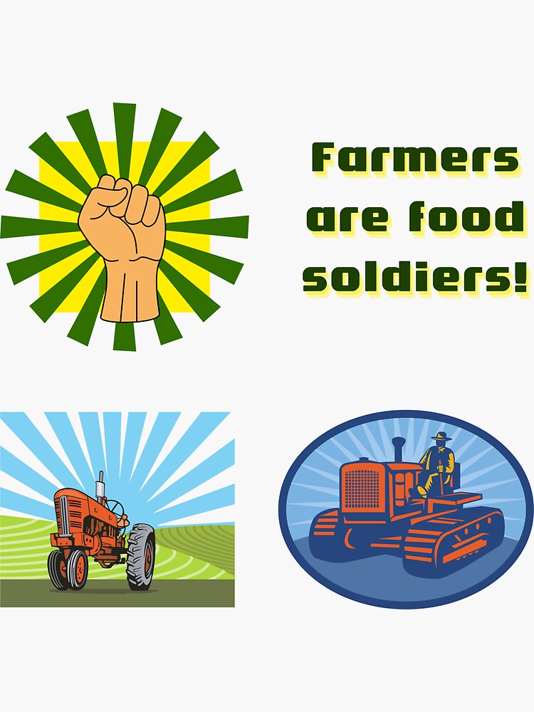 "Punjab Farmers Farmer Protest Stickers Pack" Sticker for Sale by ...