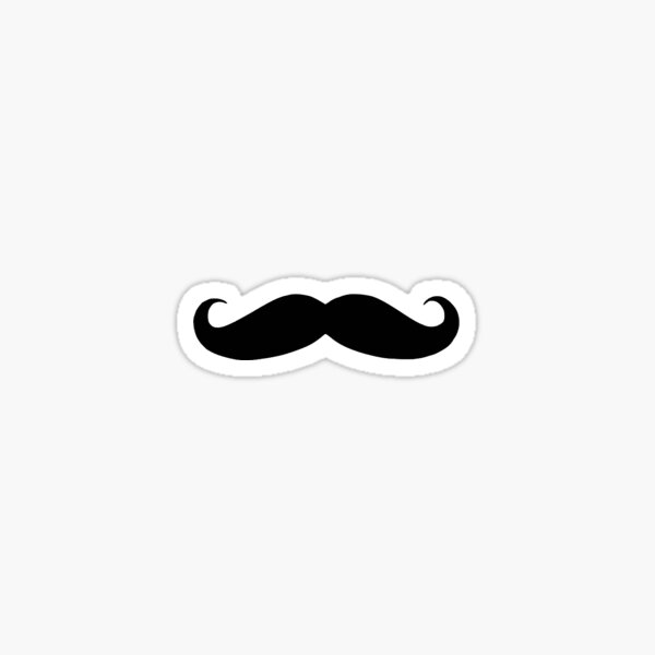 "mini Mustache product" Sticker for Sale by Simplywell | Redbubble