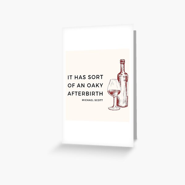 "Oaky Afterbirth Michael Scott The Office Sticker" Greeting Card by ...