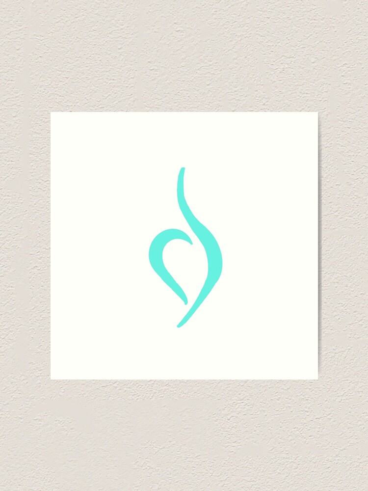 "NEDA Symbol - Sea Foam" Art Print for Sale by kittyandbirdie | Redbubble