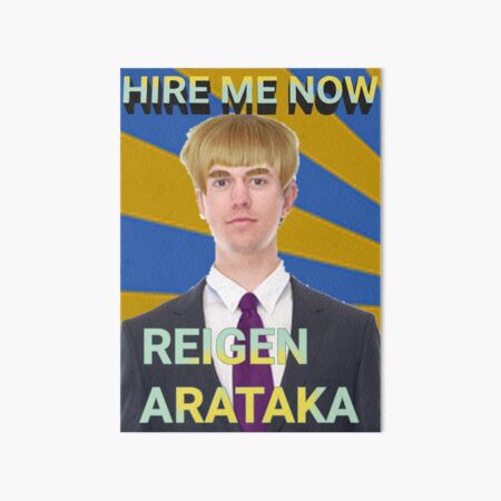 "Cursed Live-Action Reigen Arataka" Art Board Print by Passione | Redbubble