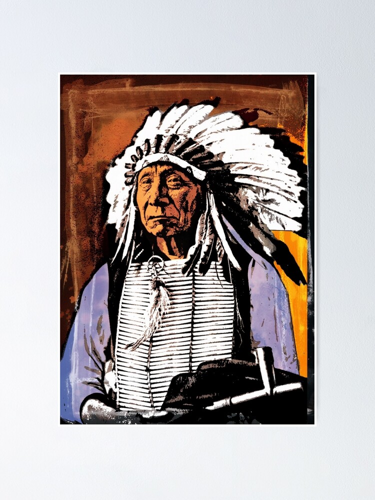 "RED CLOUD-OGLALA LAKOTA SIOUX" Poster for Sale by truthtopower | Redbubble