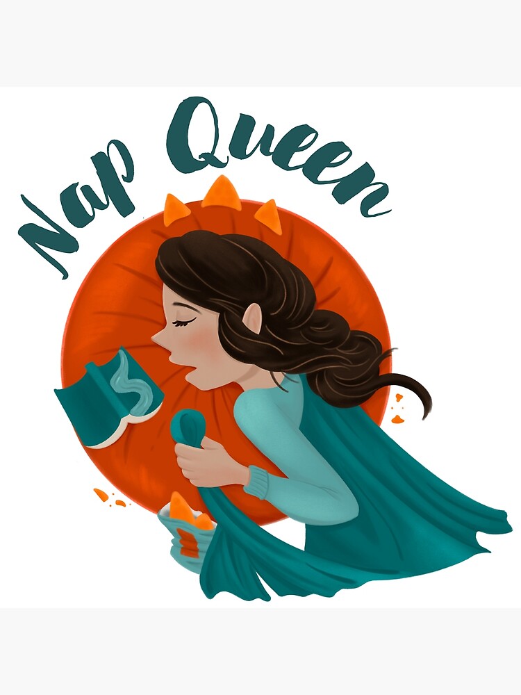 "Nap Queen" Poster for Sale by LunarFoxID | Redbubble