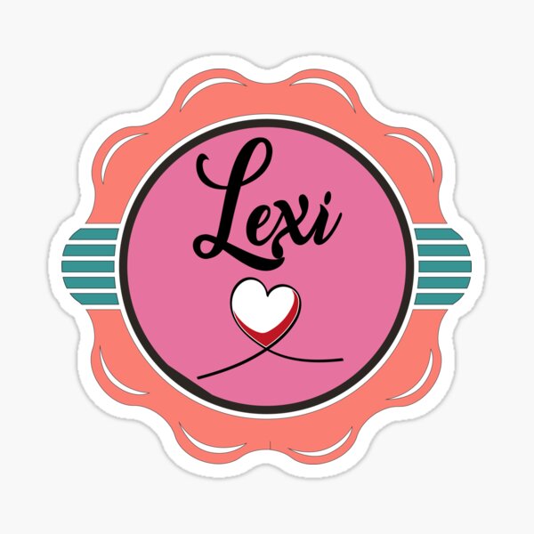"Lexi Hensler Lexi Hensler" Sticker for Sale by Desibeau | Redbubble