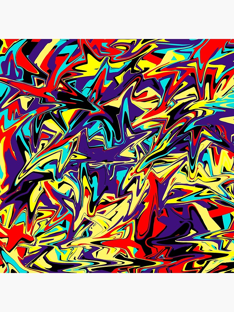 "Aggressive Color Abstract" Poster for Sale by Erwin-Bratz | Redbubble